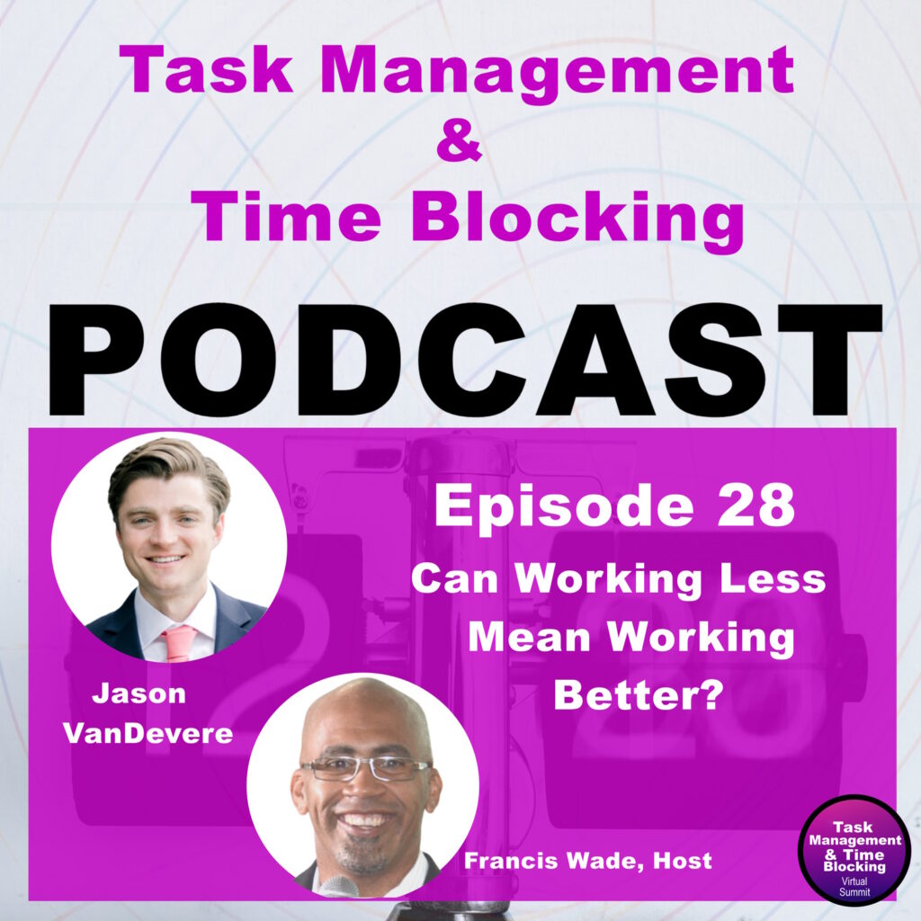 Ep 28 – Can Working Less Mean Working Better? – Task Management and Time Blocking Summit 2025